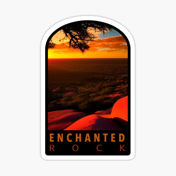 "Enchanted Rock State Park Texas" Sticker for Sale by CattlettArt ...