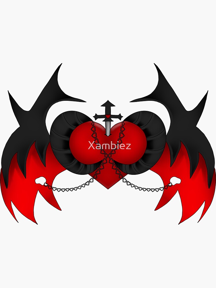 "Succubus Heart" Sticker for Sale by Xambiez | Redbubble
