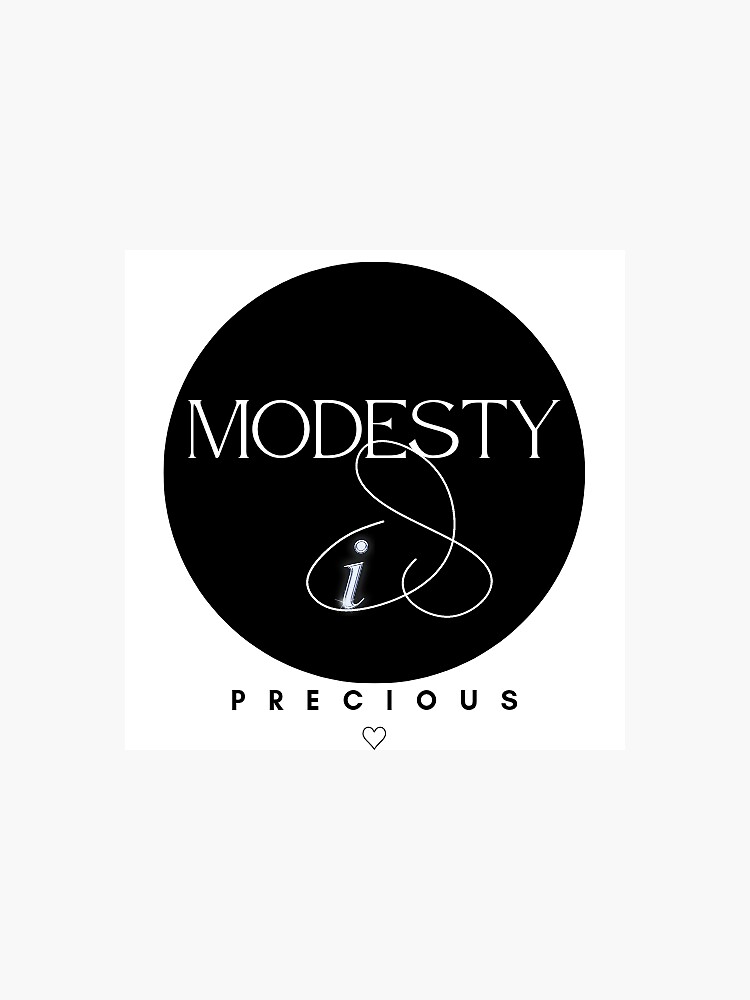 "Modesty is Precious" Sticker for Sale by muslimsoss | Redbubble