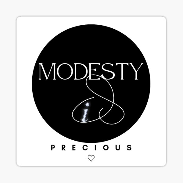 "Modesty is Precious" Sticker for Sale by muslimsoss | Redbubble