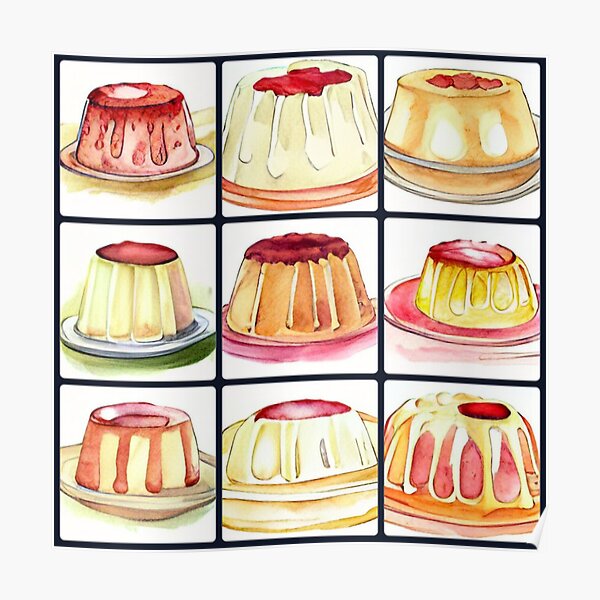 "Pudding Season Pack" Poster for Sale by CinderPress | Redbubble
