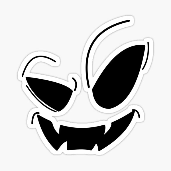 "Halloween face" Sticker for Sale by HyzoArt | Redbubble