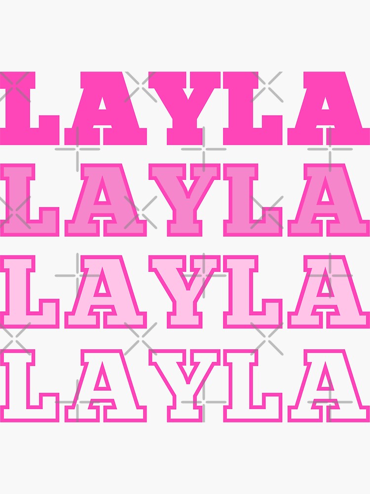 "Layla" Sticker for Sale by SilentCreations | Redbubble