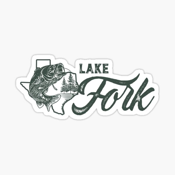 "Lake Fork Texas Big Bass Lake" Sticker for Sale by PixelBuilder ...