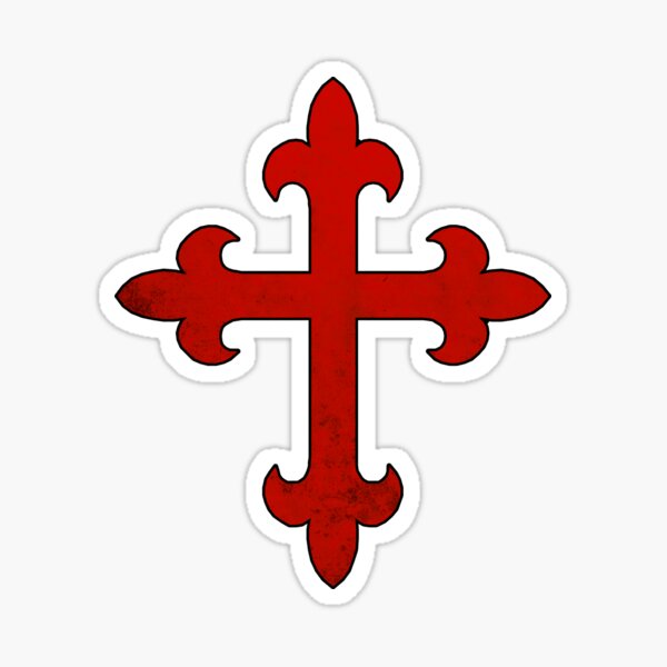 "Crusader Cross" Sticker by ValentinaHramov | Redbubble