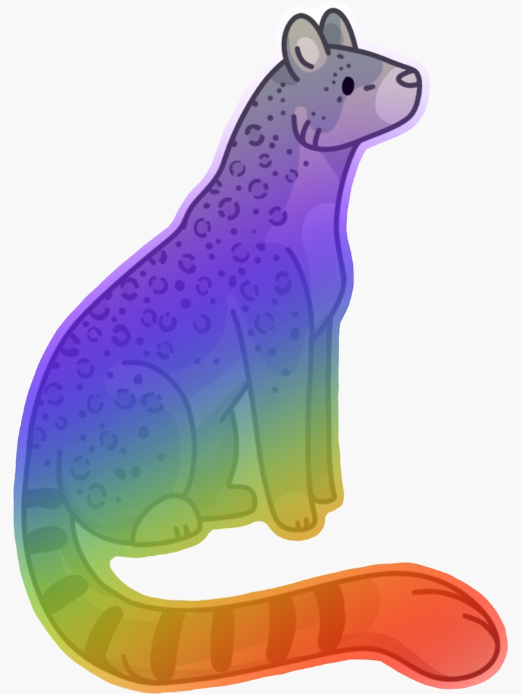"Pride Snow leopard sticker " Sticker for Sale by UndyingLoveArt ...
