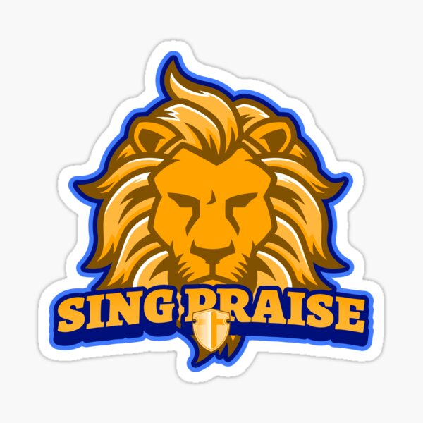 "Sing Praise" Sticker for Sale by LivingByFaith | Redbubble