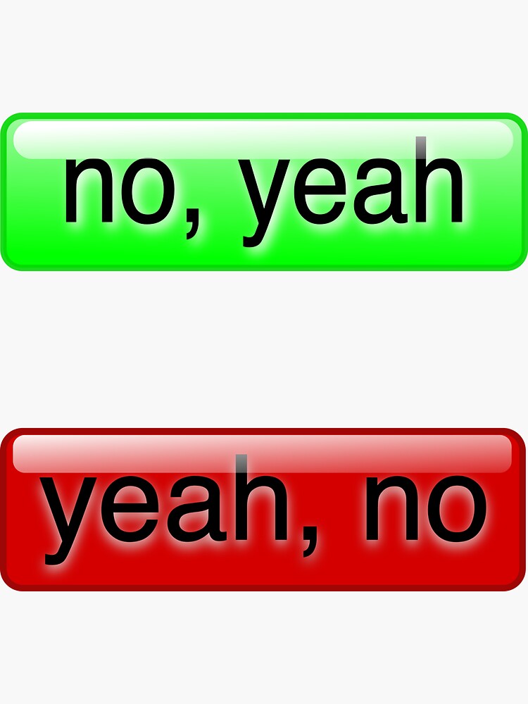 "Midwestern Yes (or No!)" Sticker for Sale by Karen-Rocha | Redbubble