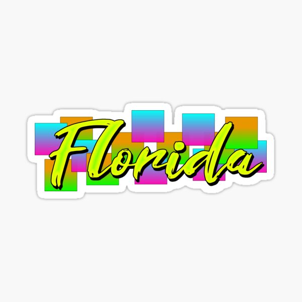 "Florida - Celebrate the Sunshine State" Sticker for Sale by Florida ...