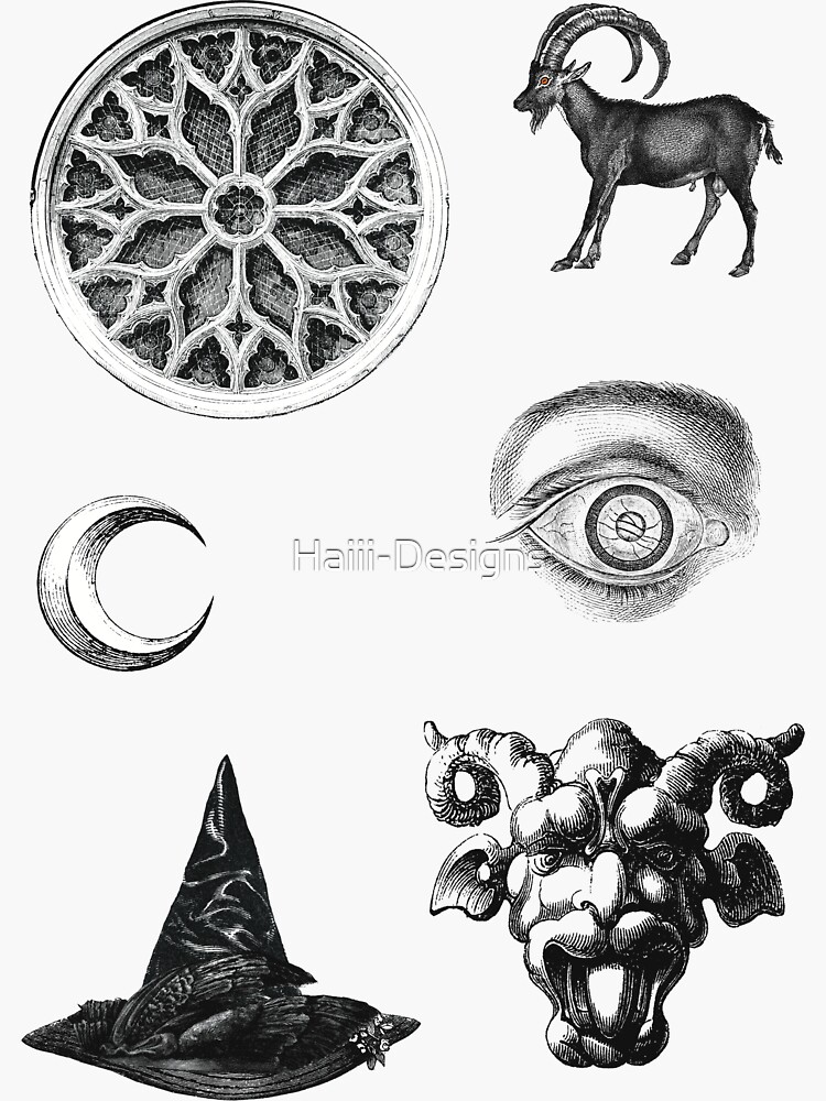 "Mythical, magical elements sticker pack" Sticker for Sale by Haiii-Designs | Redbubble