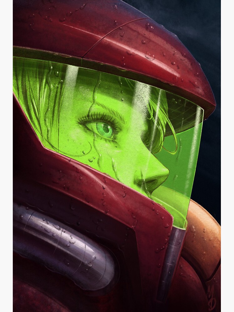 "Metroid Samus Visor Helmet" Sticker for Sale by SoullesStickers ...