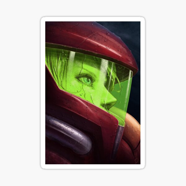 "Metroid Samus Visor Helmet" Sticker for Sale by SoullesStickers ...
