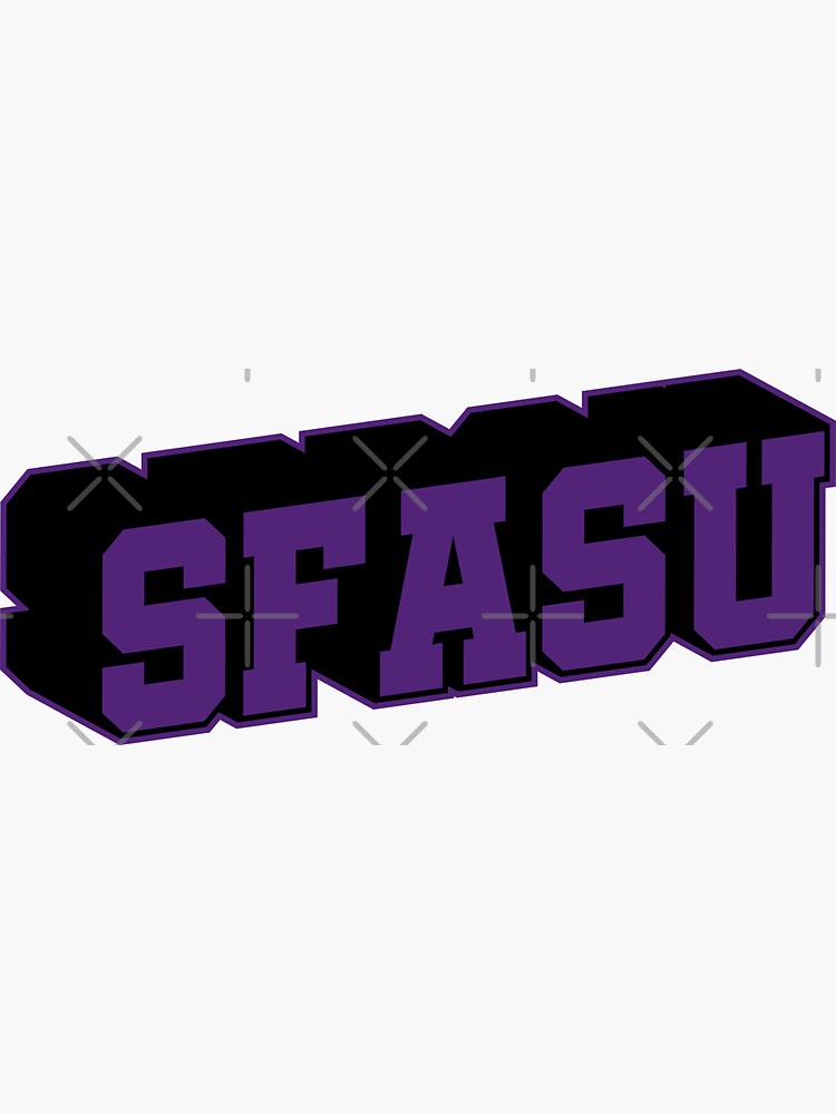 "SFASU - black" Sticker for Sale by jacob-conner | Redbubble