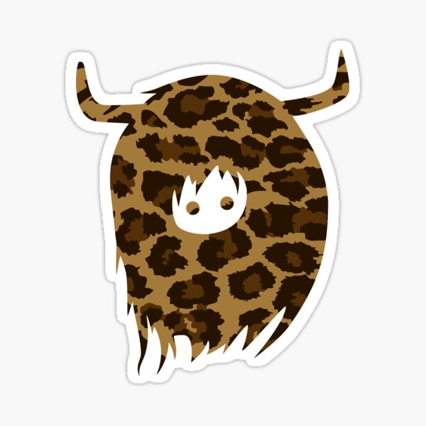 ""Hairy Coo" Scottish cow" Sticker for Sale by PlusOne-Gaming | Redbubble