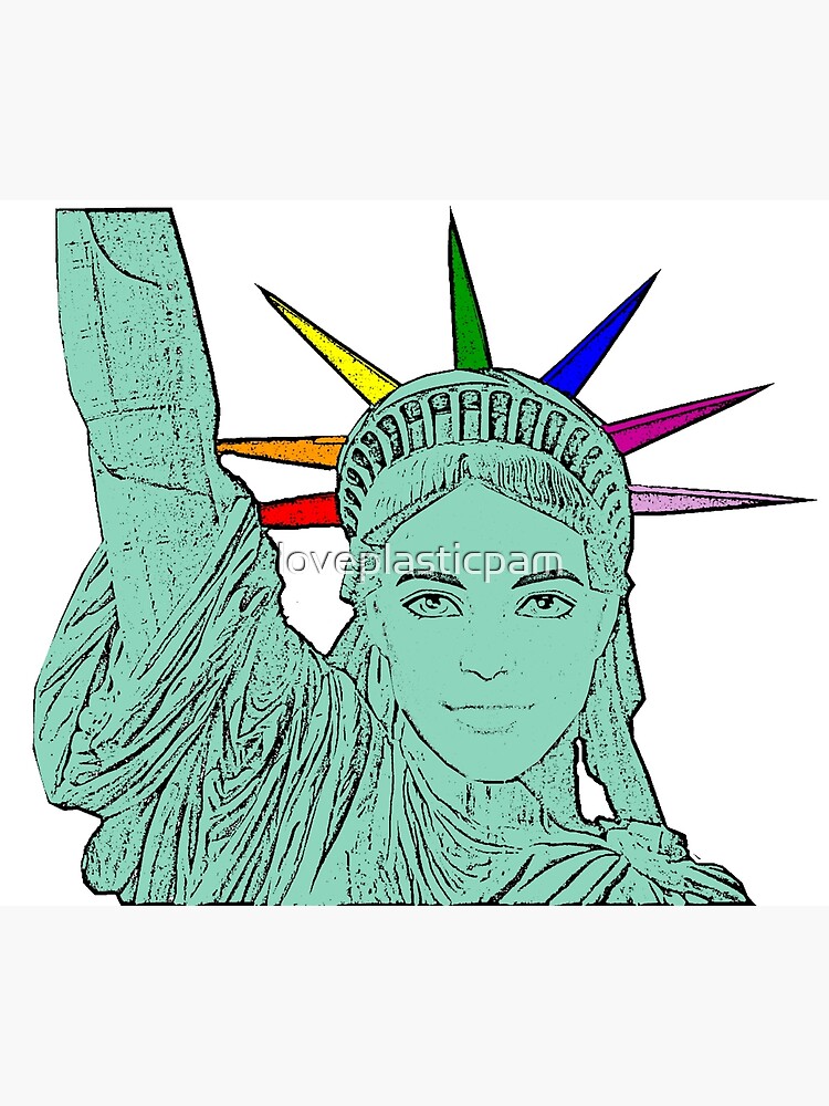 The U S Of Gay A Unique Rainbow Statue Of Liberty Gay Art Doll Art
