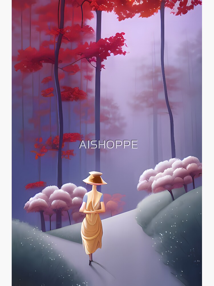 "Wandering soul collection, Dreamy abstract landscape, forest, nature ...