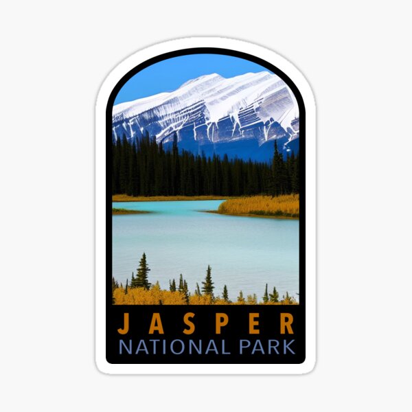 "Jasper National Park Canada" Sticker for Sale by CattlettArt | Redbubble