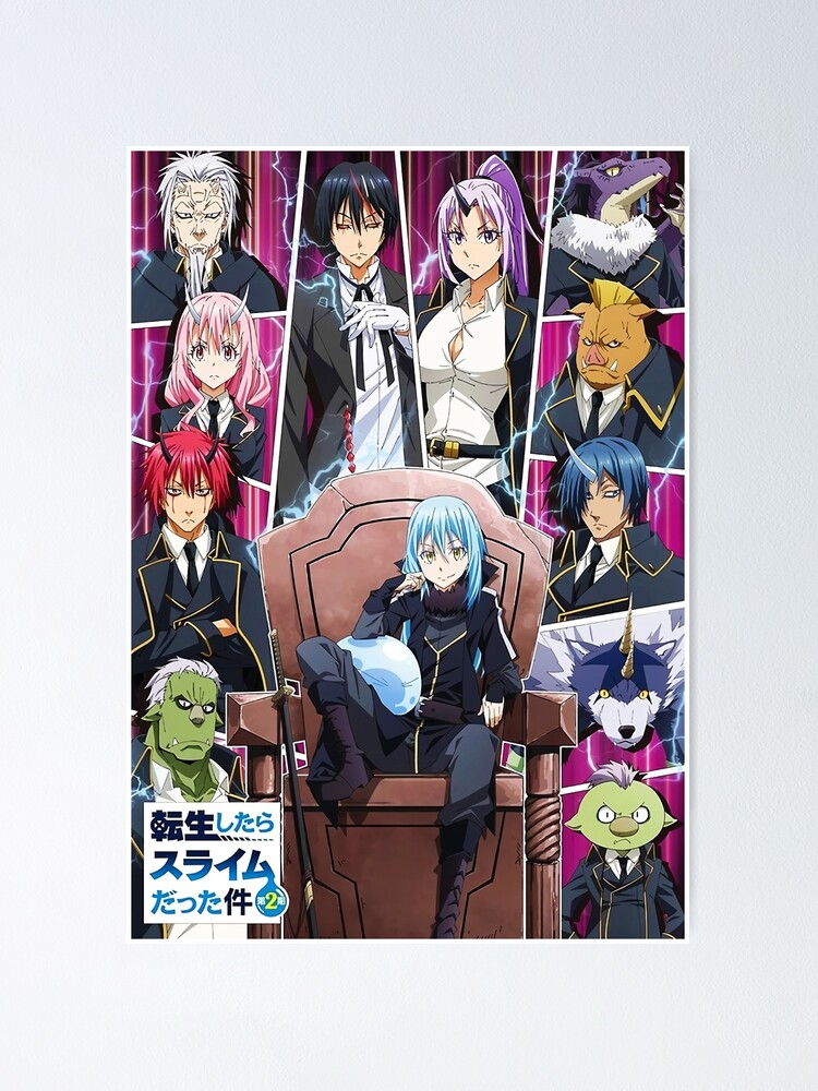 "Anime Tensei Shitara Squad Rimuru" Poster for Sale by Christeencown ...