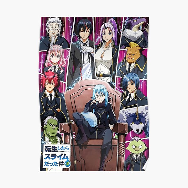 "Anime Tensei Shitara Squad Rimuru" Poster for Sale by Christeencown ...