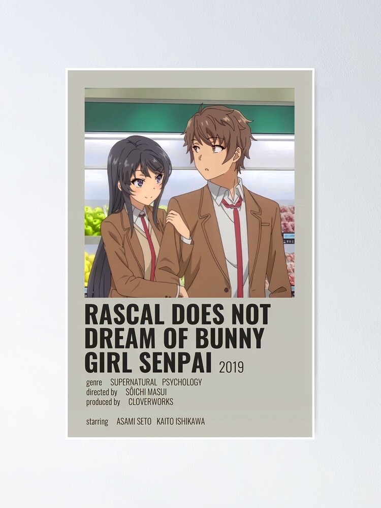 "Rascal Does Not Dream Of Bunny Girl Senpai" Poster for Sale by risumei ...