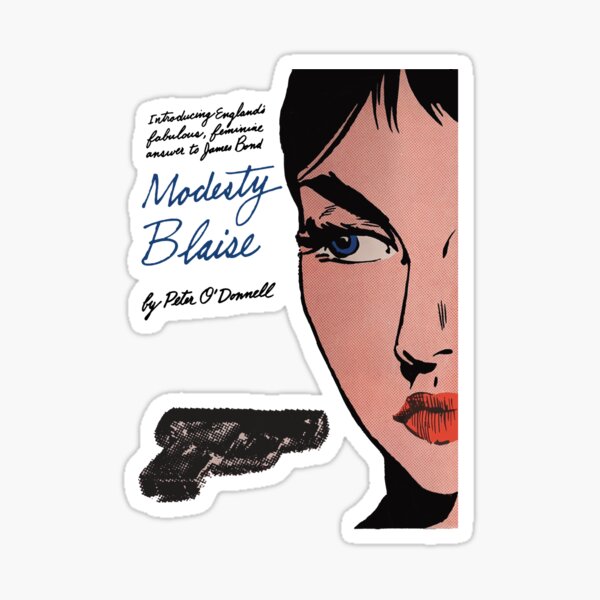 "Modesty Blaise from Pulp Fiction" Sticker for Sale by Zavod44 | Redbubble