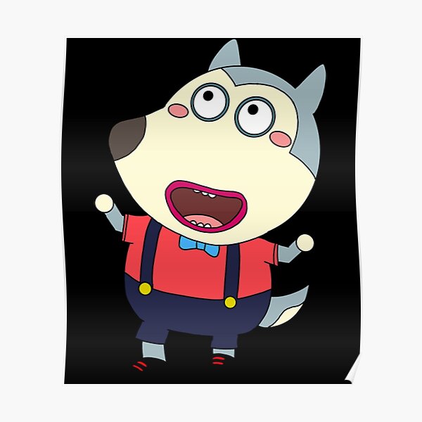 "Wolfoo Cartoon Character" Poster for Sale by HajimeKambe | Redbubble