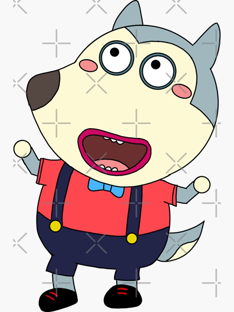 Pegatina «Personaje de dibujos animados de Wolfoo» de HajimeKambe ...