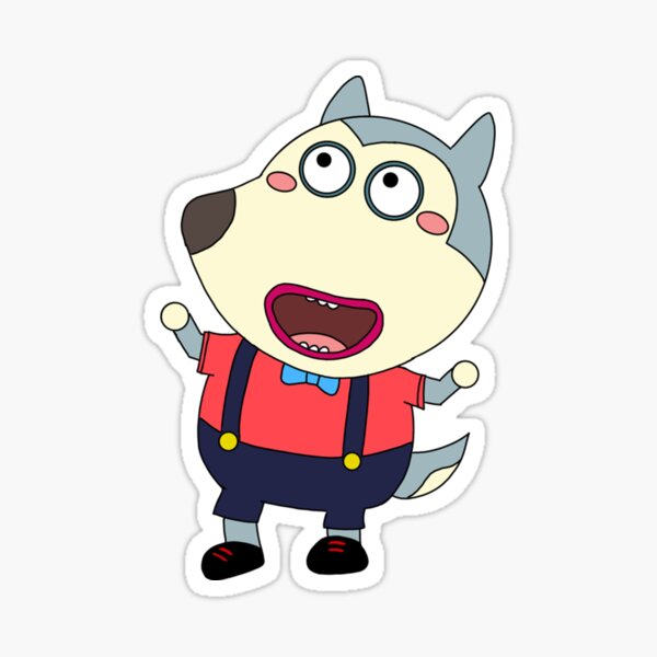 Pegatina «Personaje de dibujos animados de Wolfoo» de HajimeKambe ...