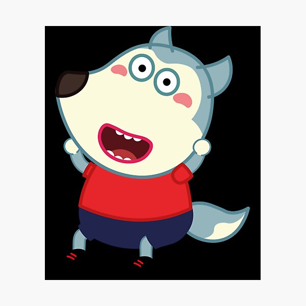Lámina fotográfica «Wolfoo feliz de dibujos animados» de HajimeKambe ...