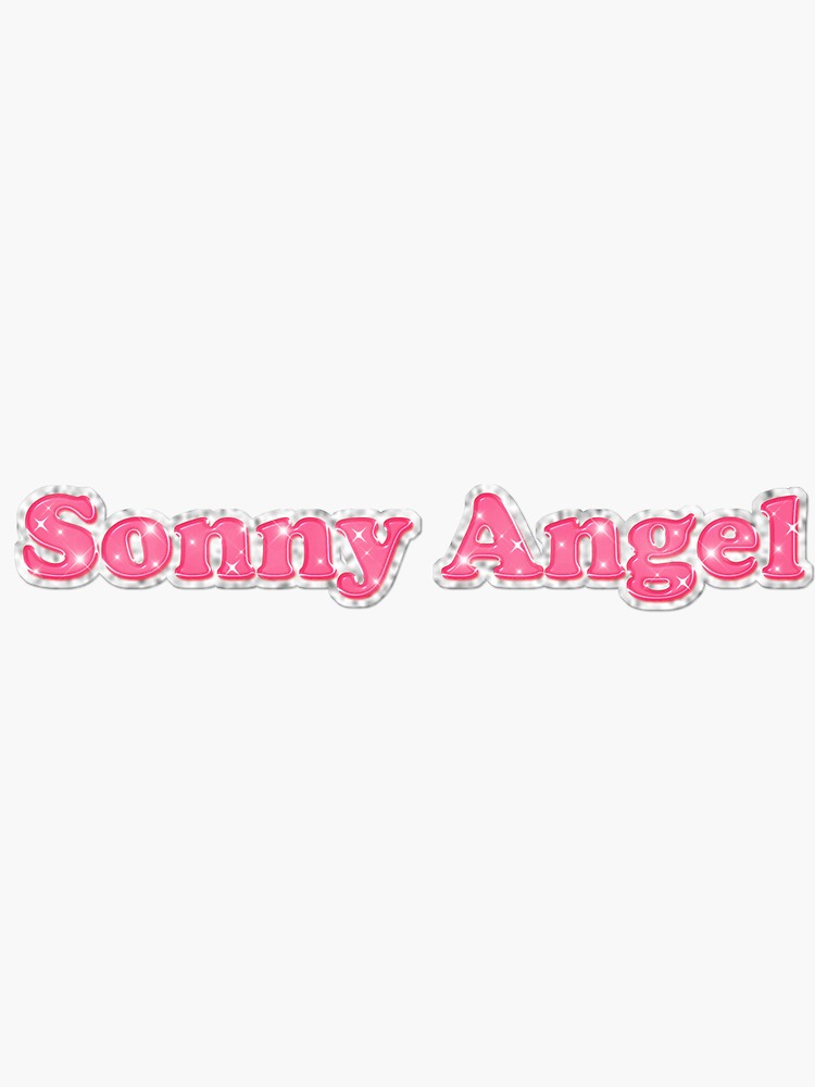 "SONNY ANGEL SPARKLE TEXT" Sticker for Sale by laurenindrmlnd | Redbubble