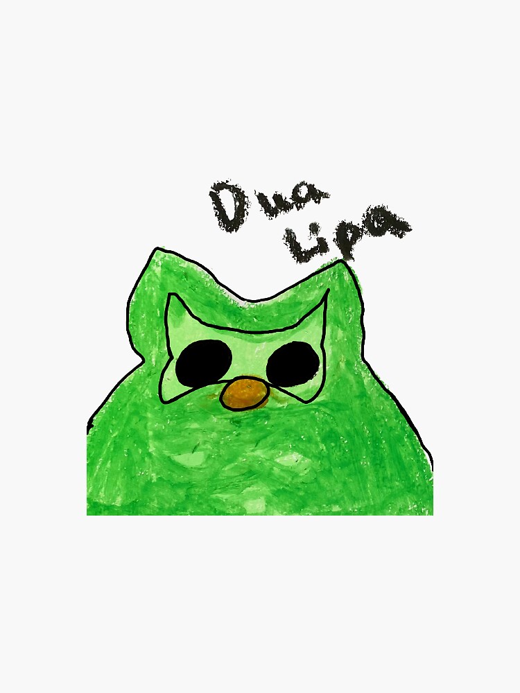 "Duo Lingo Bird" Sticker for Sale by BadPfpDrawer | Redbubble