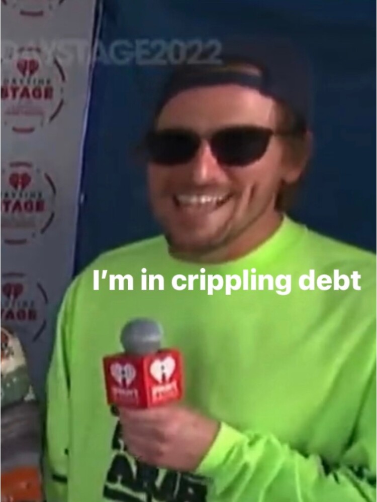 "Crippling Debt Kendall" Sticker for Sale by mlemler | Redbubble