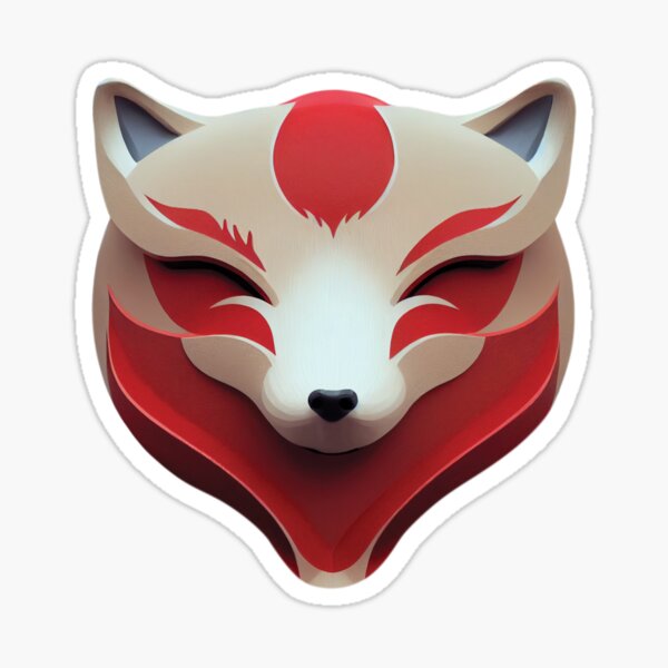 "Fox Mask" Sticker for Sale by amadn1216 | Redbubble