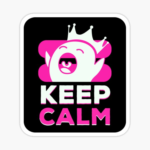 "Keep Calm Dont Scream" Sticker for Sale by HappinessDiary | Redbubble