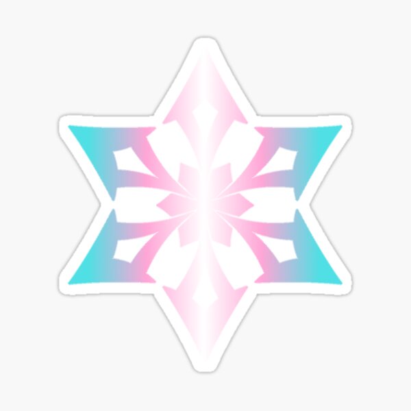 "Genshin Impact Cryo Trans Pride" Sticker for Sale by evfr | Redbubble