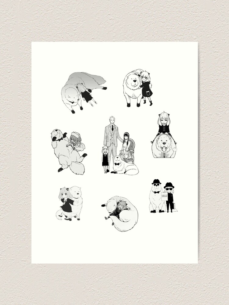 "Spy x family Bond & Anya 8 in 1" Art Print for Sale by UDLawArt ...