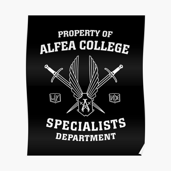 Póster «Propiedad del Departamento de Especialistas de Alfea College ...