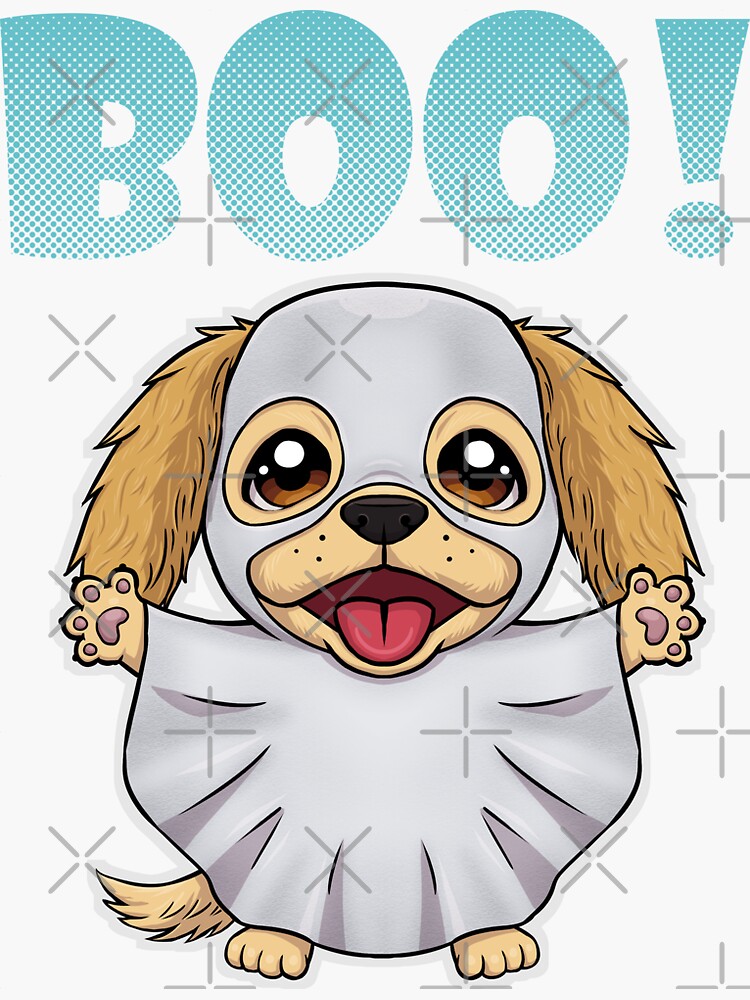 "Boo Ghost Golden Retriever Puppy | Halloween Puppy | Light-Gold ...