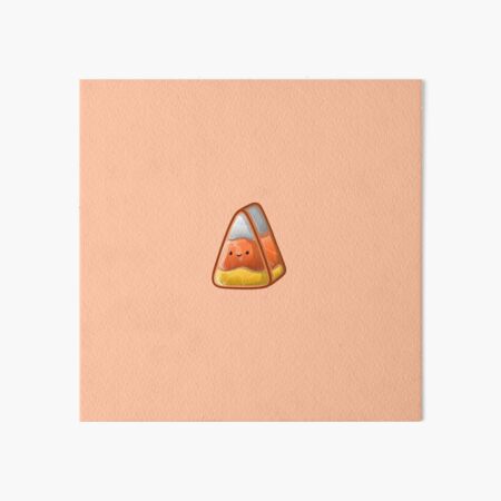 "Halloween Candy Corn Aesthetic Drink Art With Kawaii Face" Art Board ...