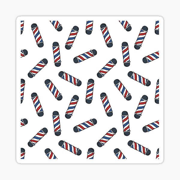 "barber pole" Sticker by zizimentos | Redbubble