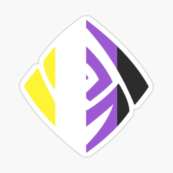"Genshin Impact Geo Nonbinary Pride" Sticker for Sale by evfr | Redbubble