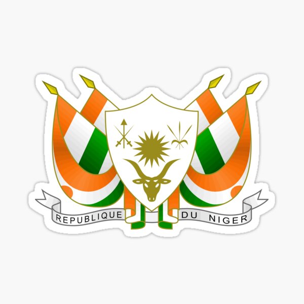 "Niger Coat of Arms" Sticker for Sale by Tonbbo | Redbubble