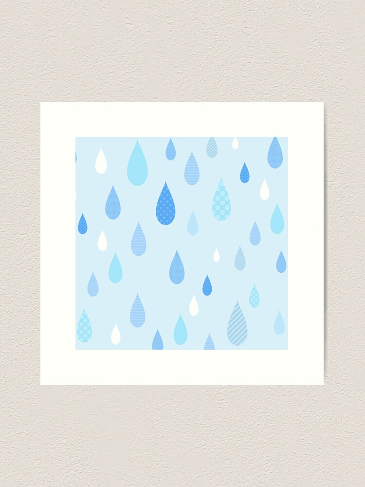 Raindrop Outline Printable