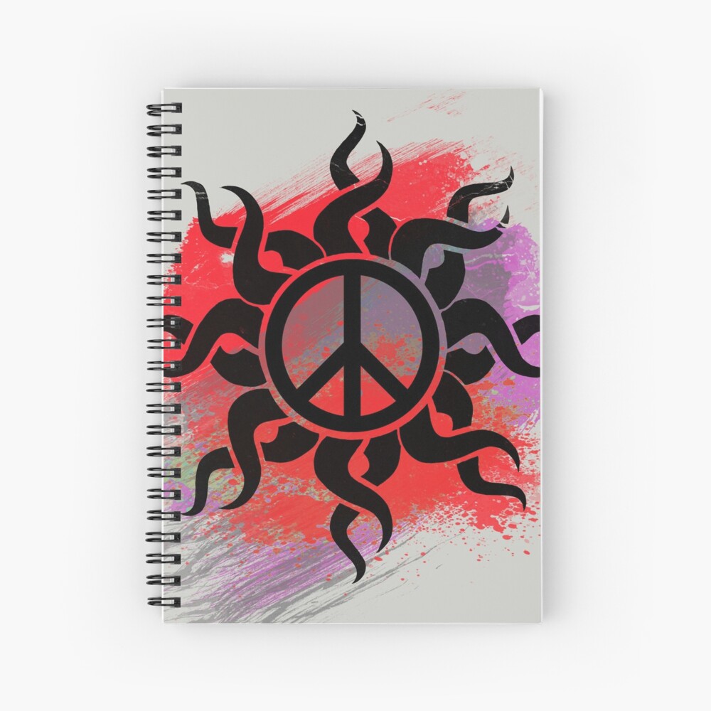 "Cool Peace Sign with Paint" Spiral Notebook for Sale by ddtk | Redbubble