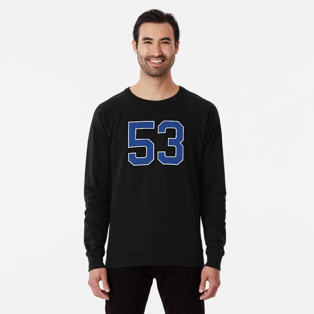 "Number 53 lucky sports jersey fifty three" Sticker for Sale by ...