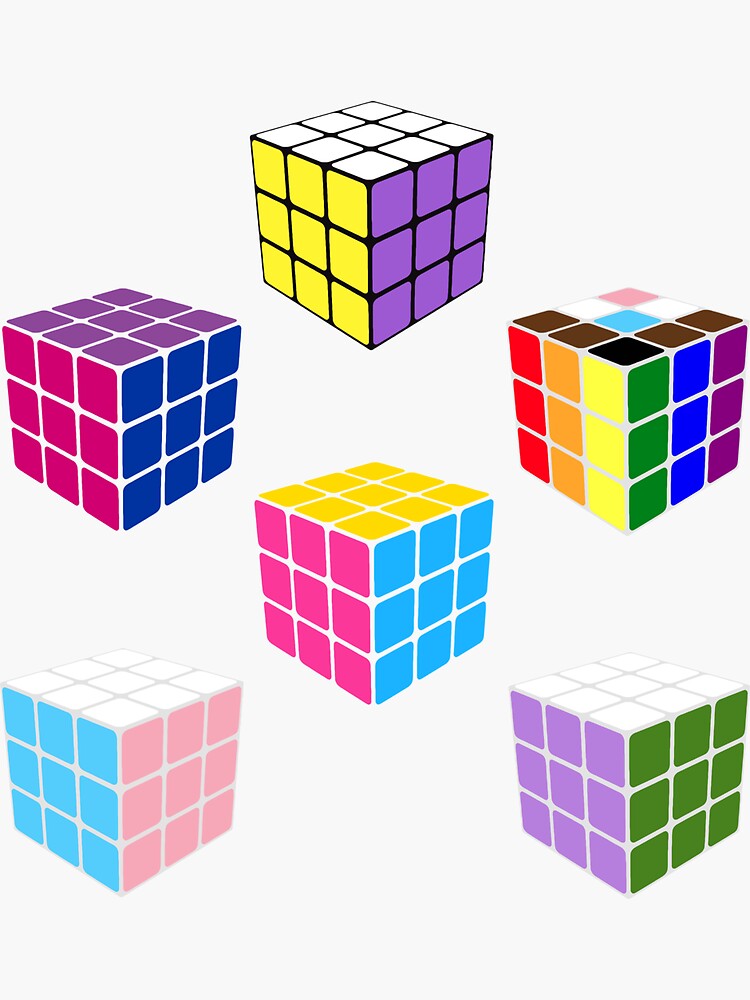 "Pride Cube Pack" Sticker for Sale by nebulaminer | Redbubble