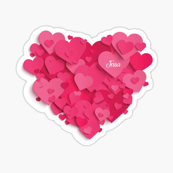 "Love Romantic gift Birthday name girlfriend Jessa" Sticker for Sale by ...