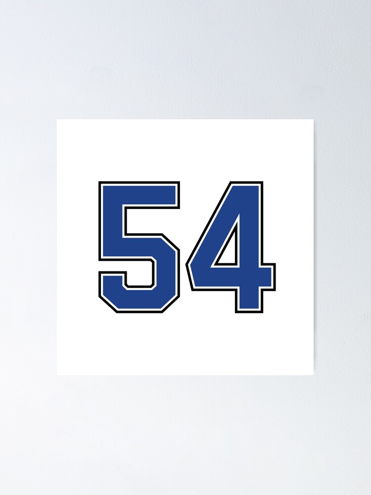 "Number 54 lucky sports jersey fifty four" Poster for Sale by ...