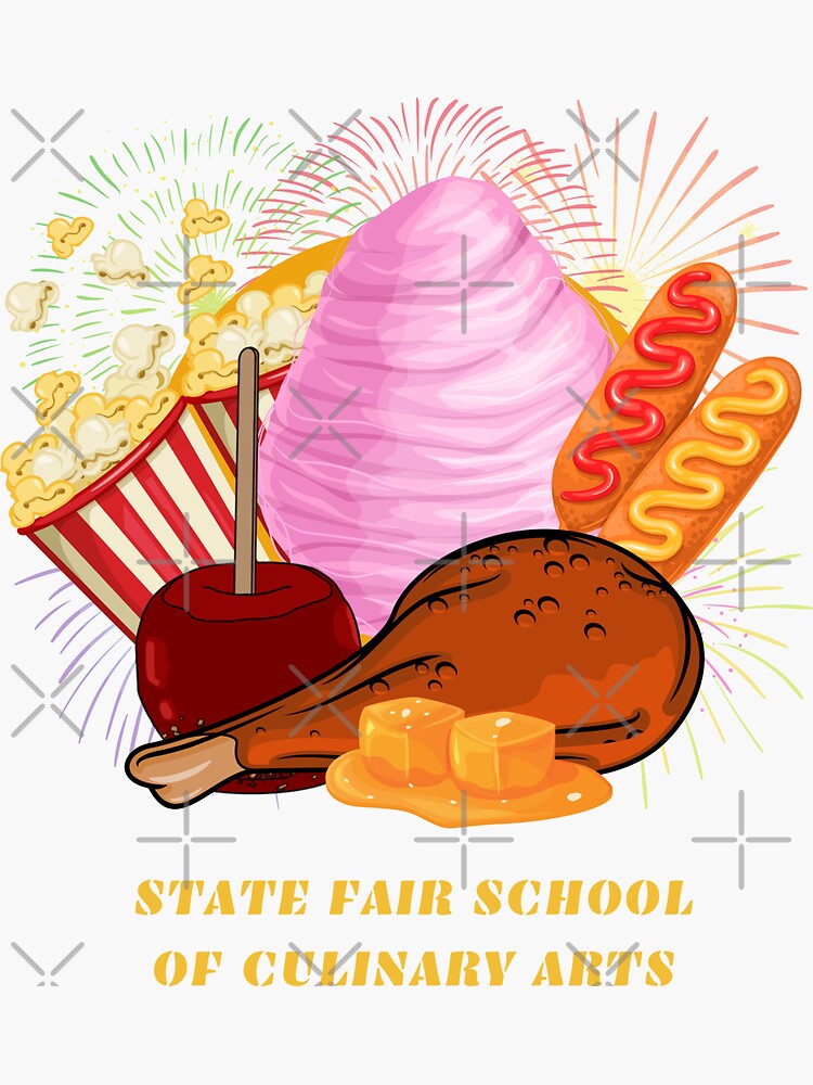 "State Fair Food | School of Culinary Arts" Sticker for Sale by State ...