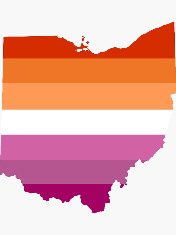 "Lesbian Ohio Pride" Sticker for Sale by nebulaminer | Redbubble